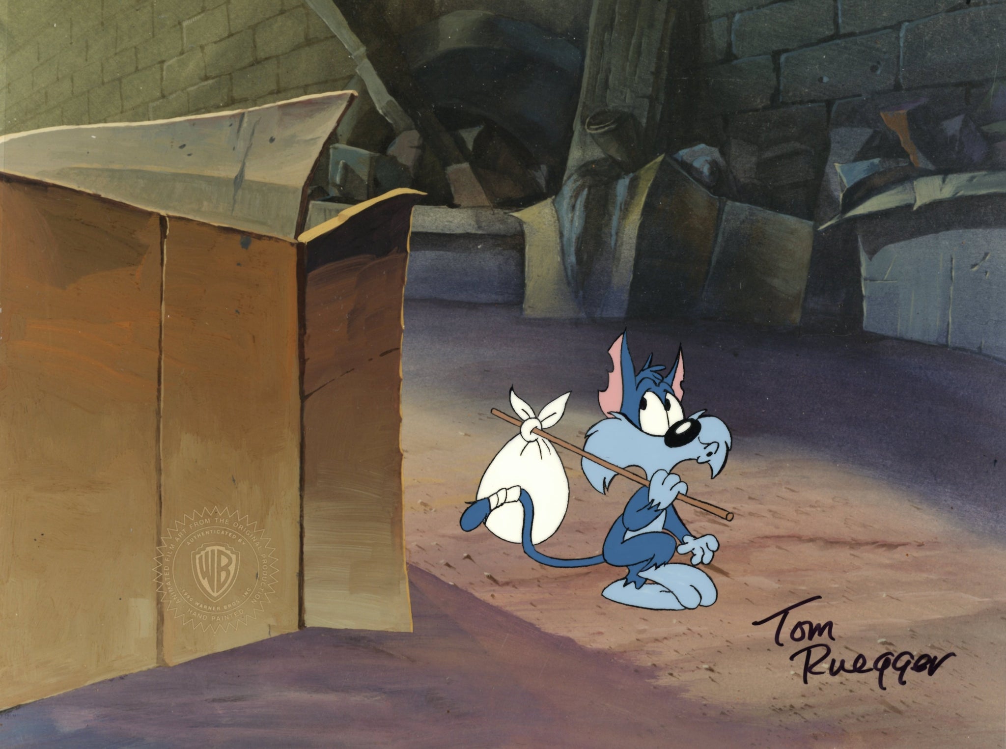 Tiny Toon Adventures Original Production Cel Signed by Tom Ruegger: Fu ...