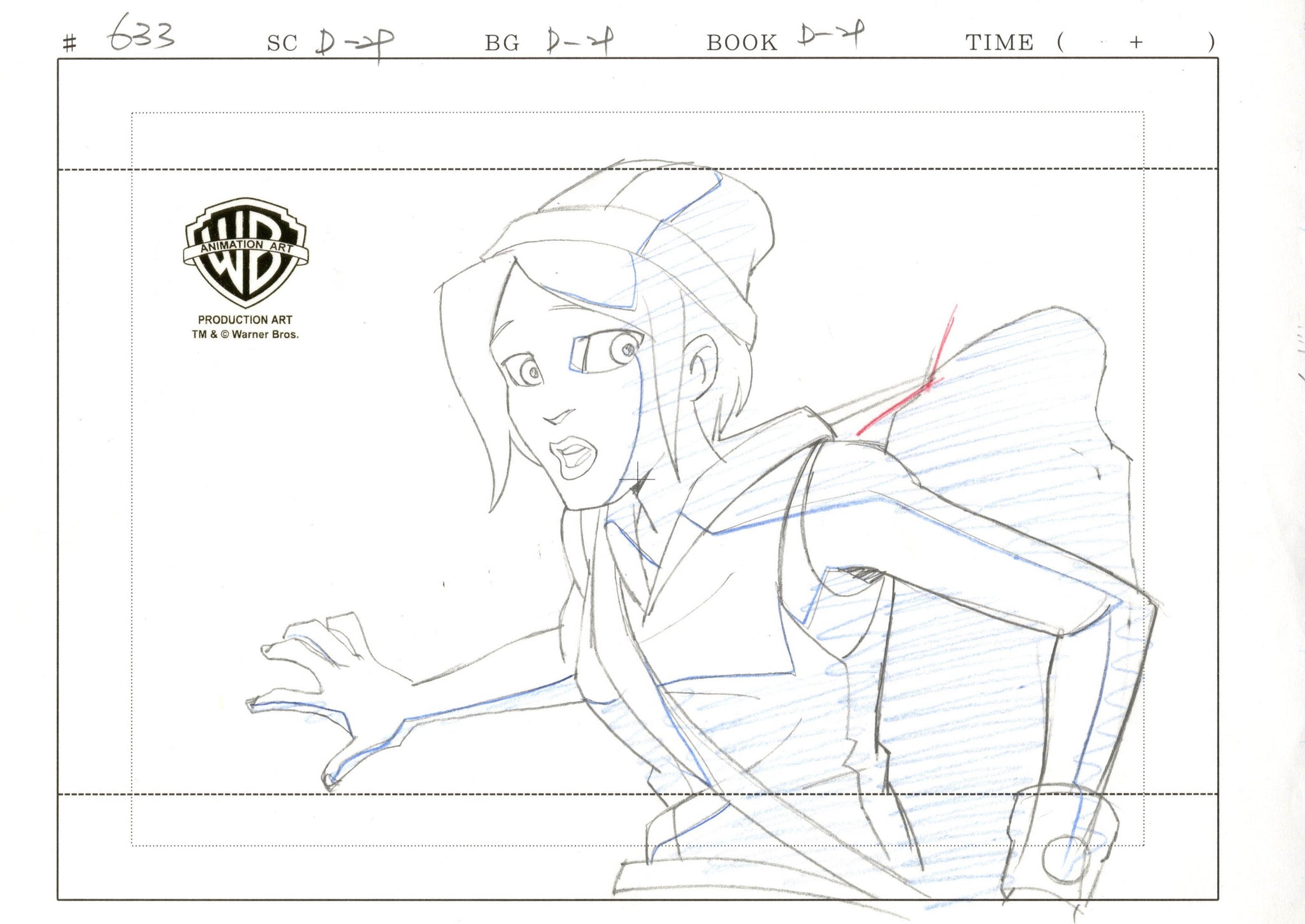 The Zeta Project Original Production Drawing: Ro – Clampett Studio