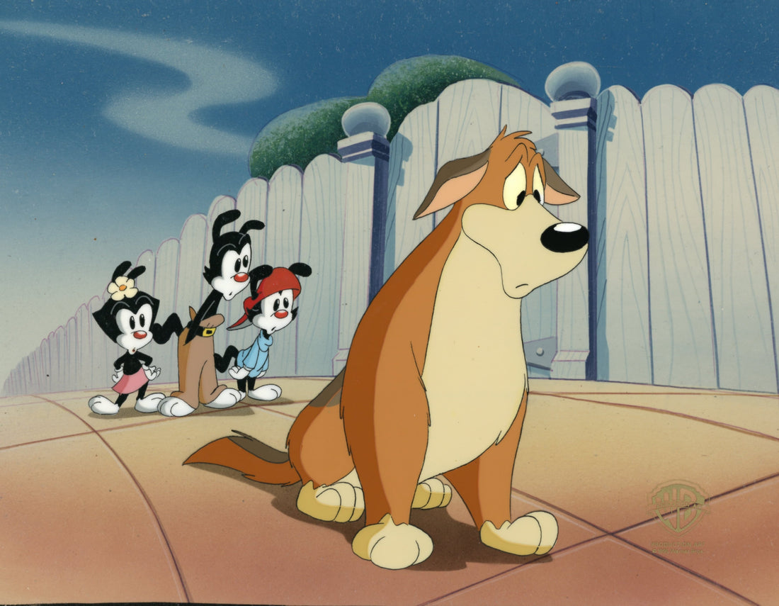 Animaniacs Original Production Cel: Yakko, Wakko, Dot, Buttons ...