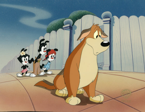 Animaniacs Original Production Cel: Yakko, Wakko, Dot, Buttons ...