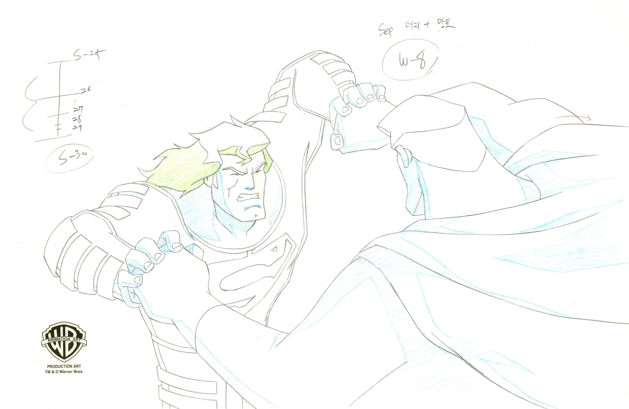 Superman Doomsday Original Production Drawing: Superman, Superman Clon ...