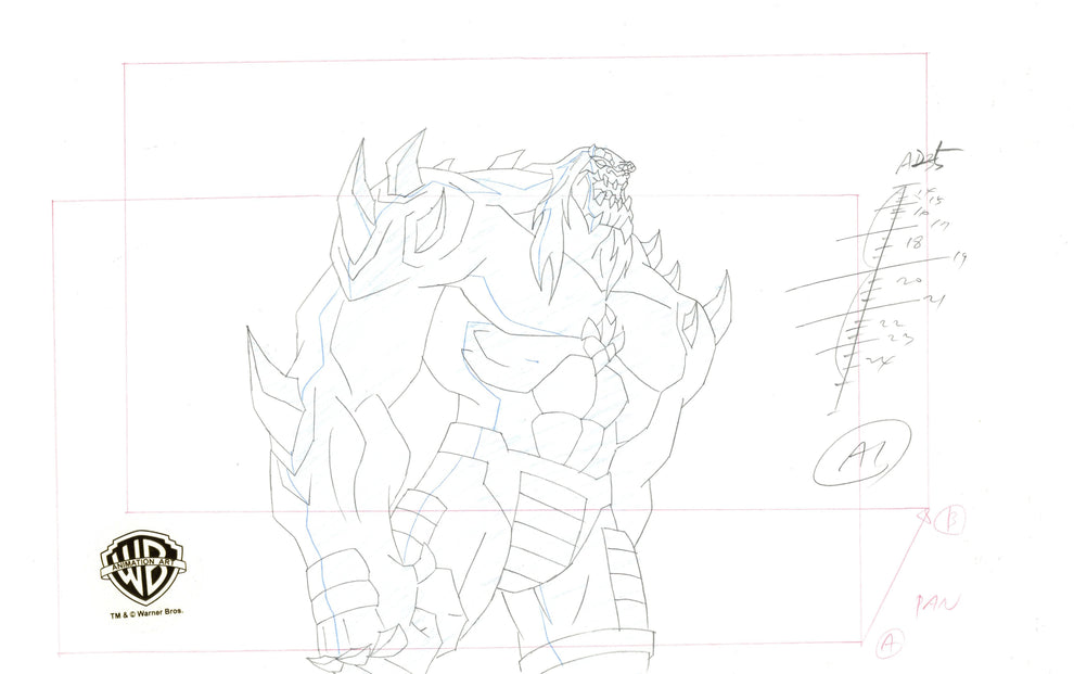 Superman: Doomsday Original Production Drawing: Doomsday – Clampett Studio