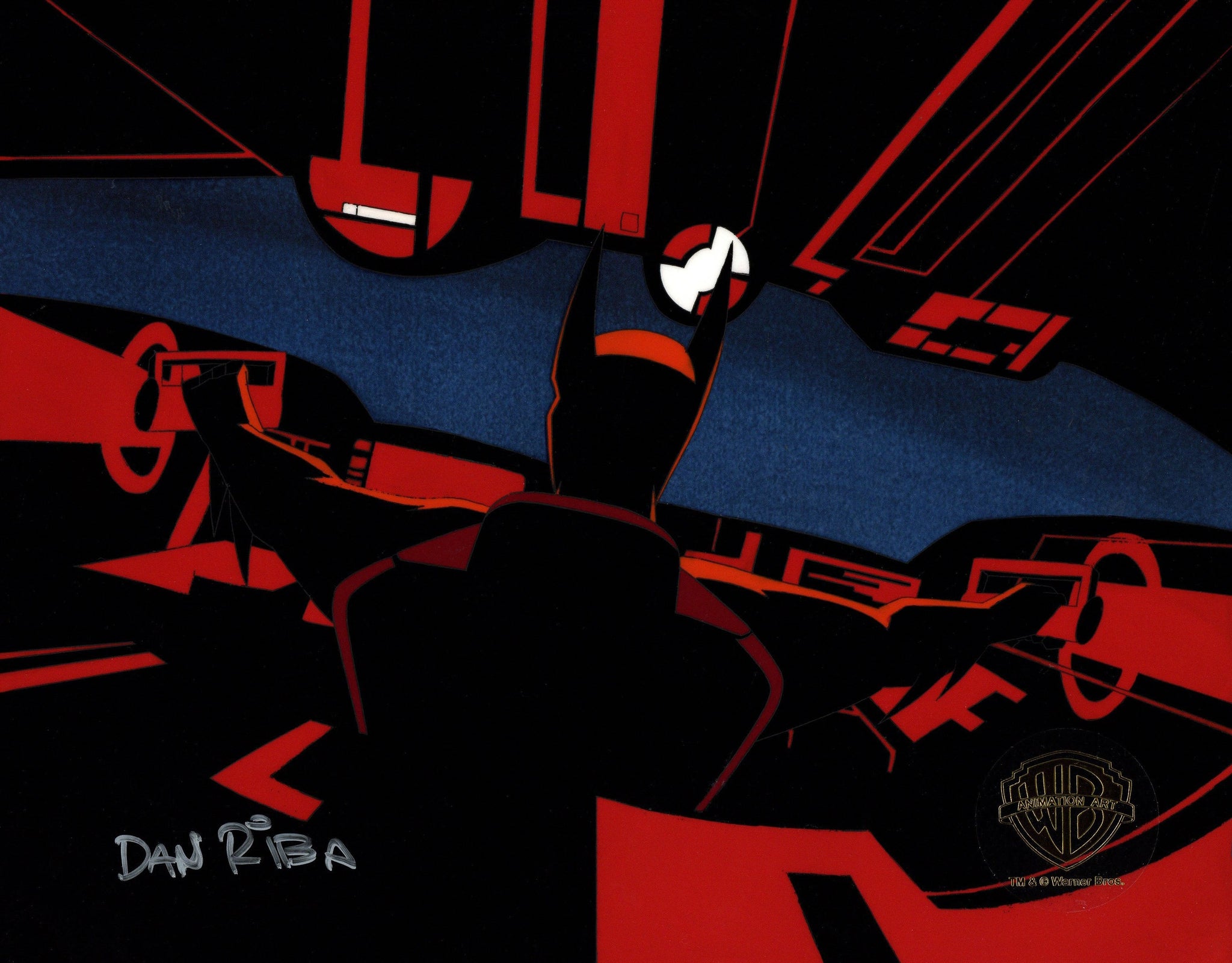 Batman Beyond Original Production Cel Signed by Dan Riba: Batman ...