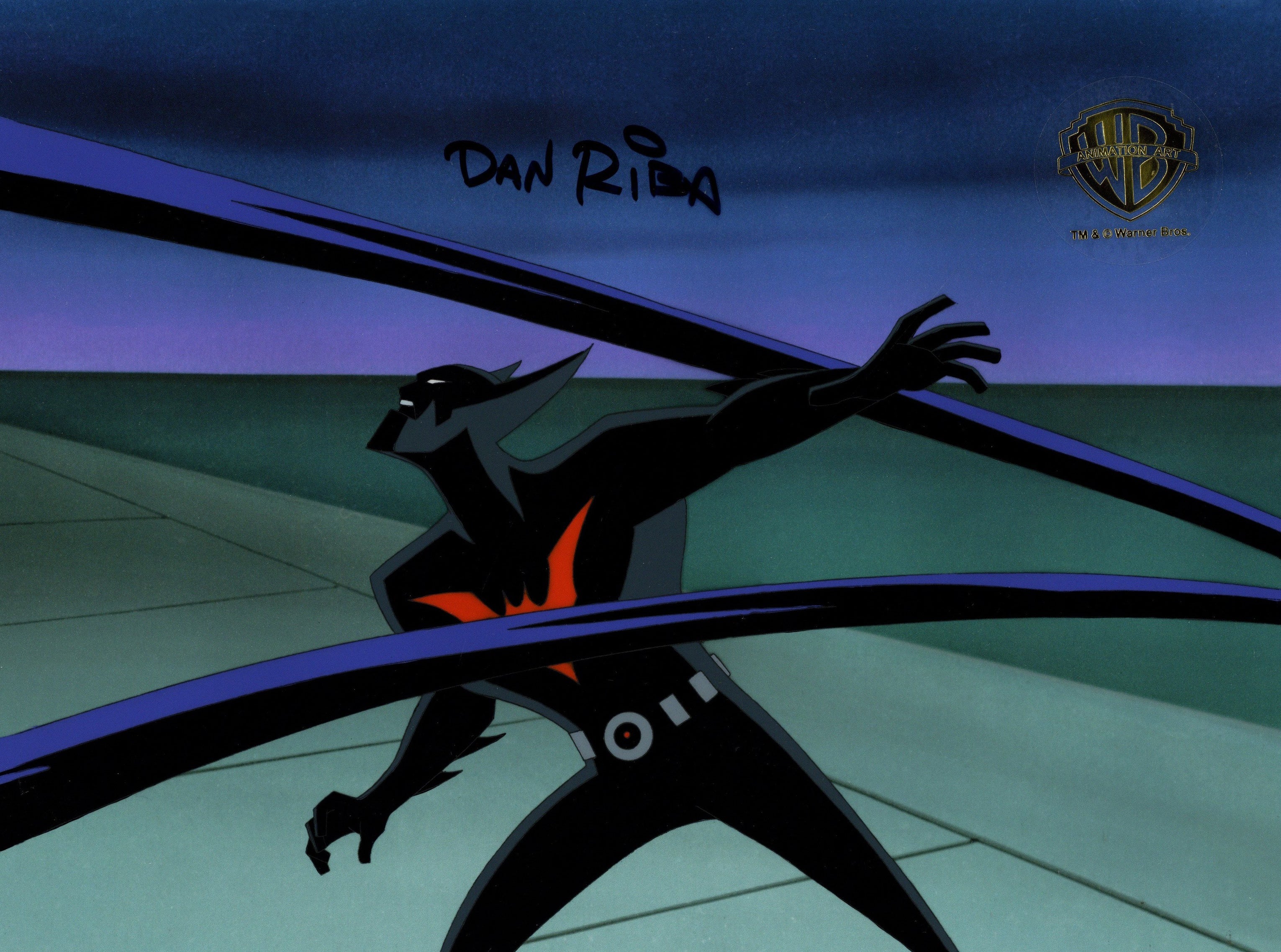 Batman Beyond Original Production Cel Signed by Dan Riba: Batman ...