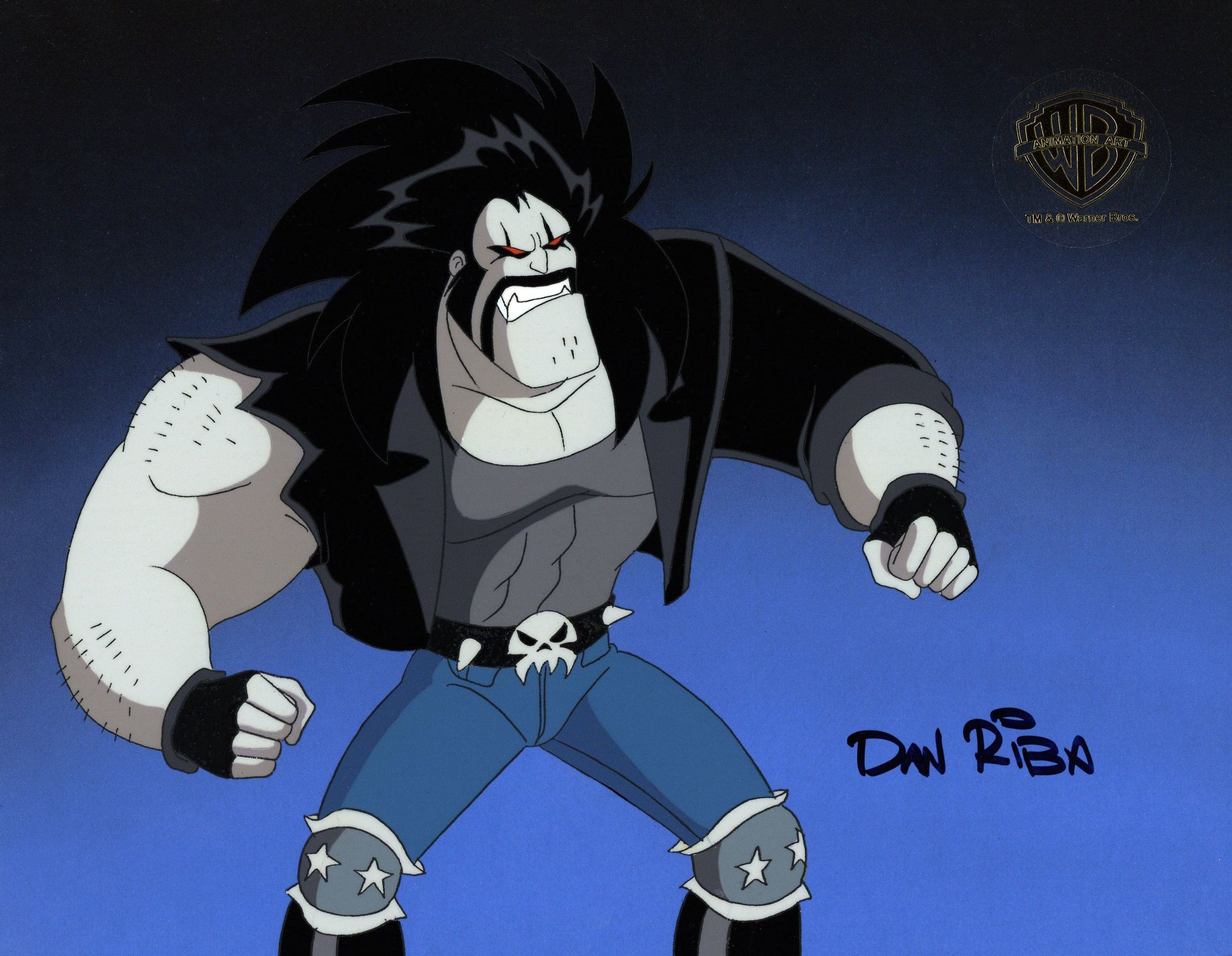 Superman The Animated Series Original Production Cel Signed by Dan Rib ...