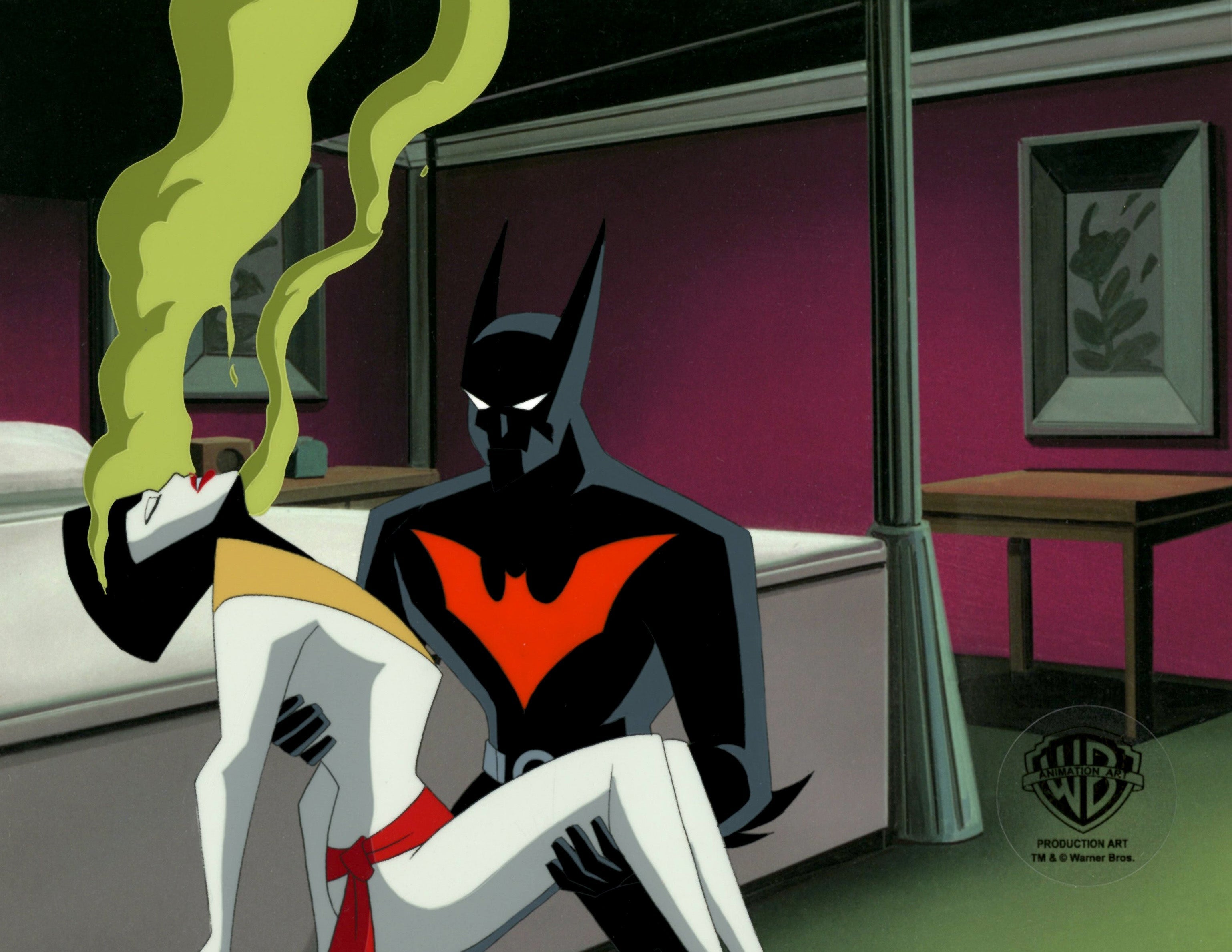 Batman Beyond Original Production Cel with Matching Drawing: Batman, Q ...