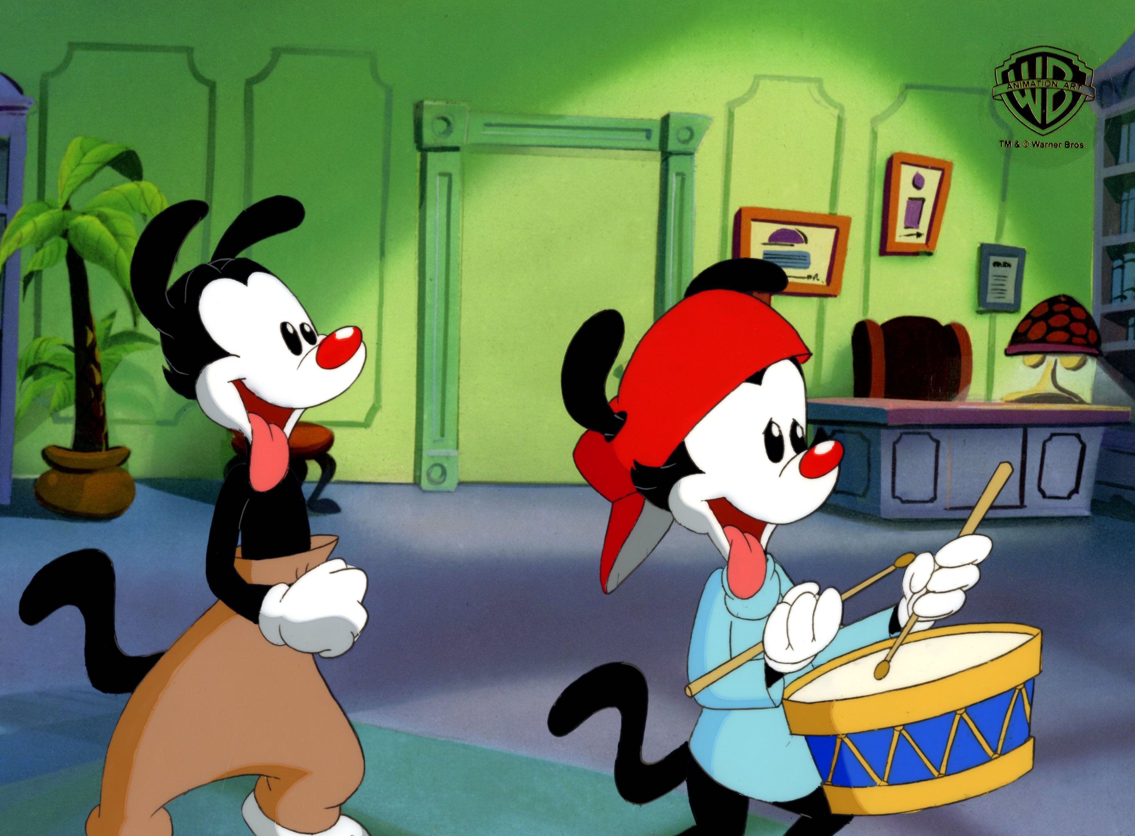 Animaniacs Original Production Cel: Yakko, Wakko – Clampett Studio