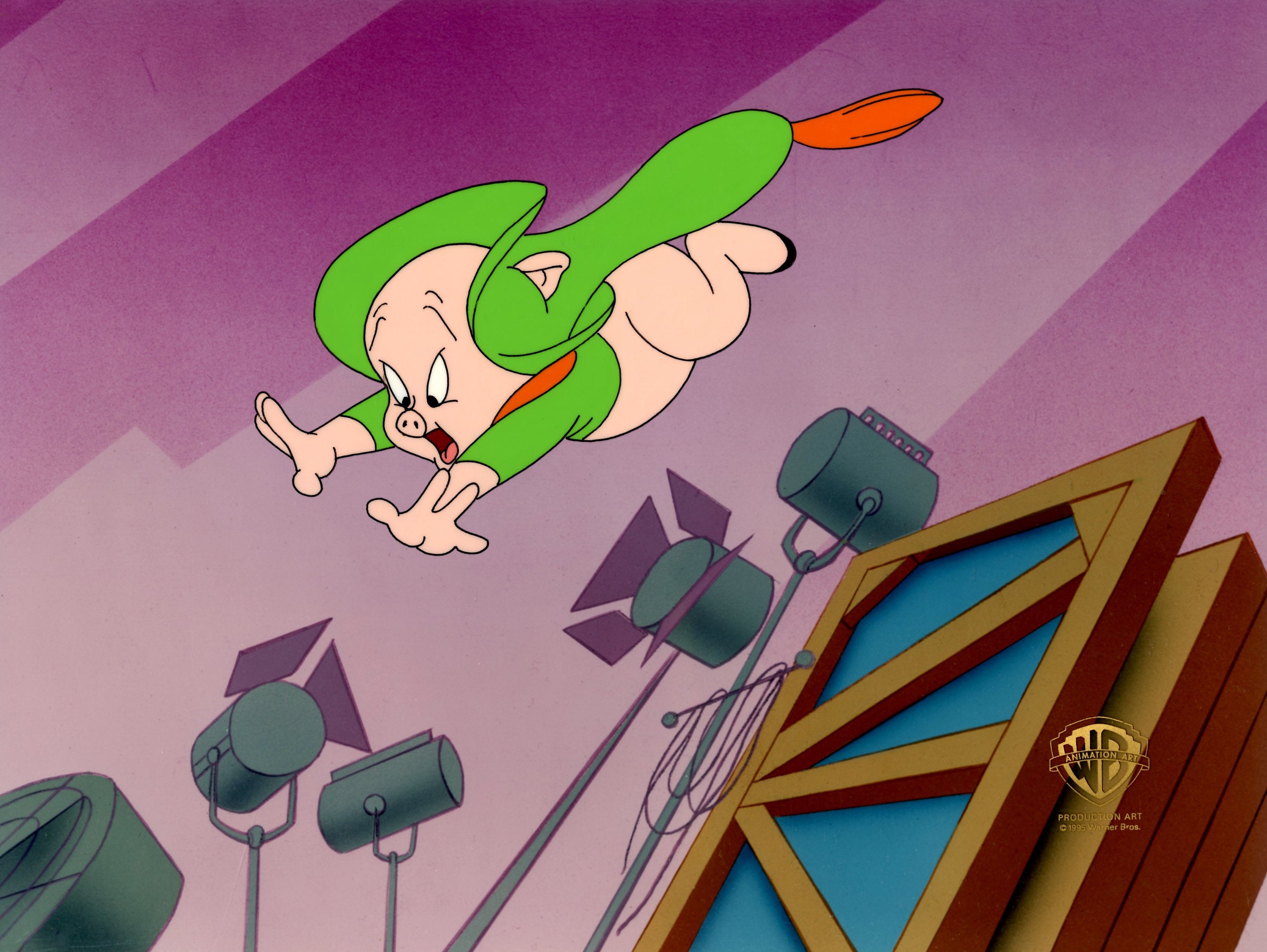 Looney Tunes Original Production Cel: Porky Pig – Clampett Studio
