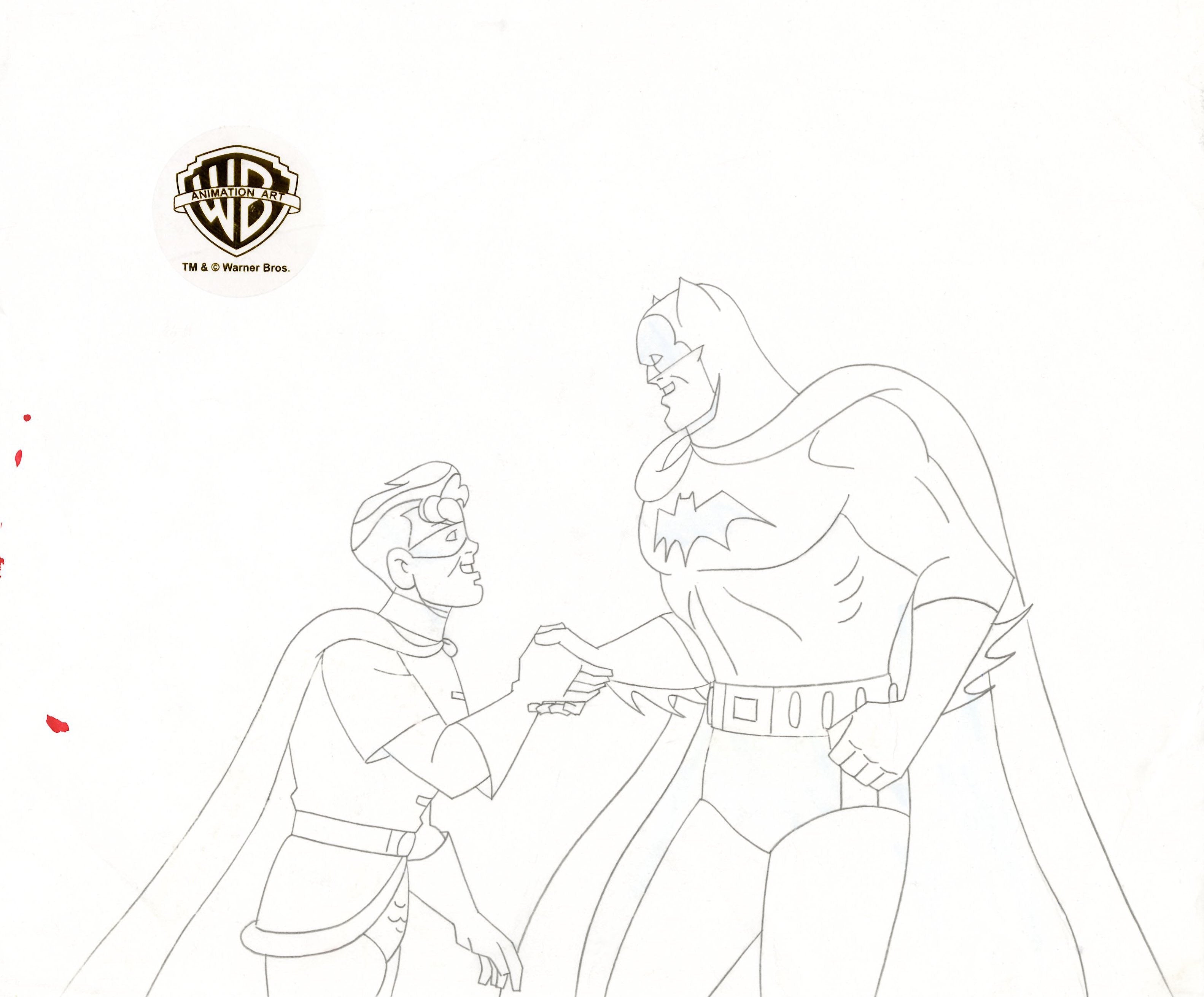 The New Batman Adventures Original Production Drawing: Golden Age Batm ...