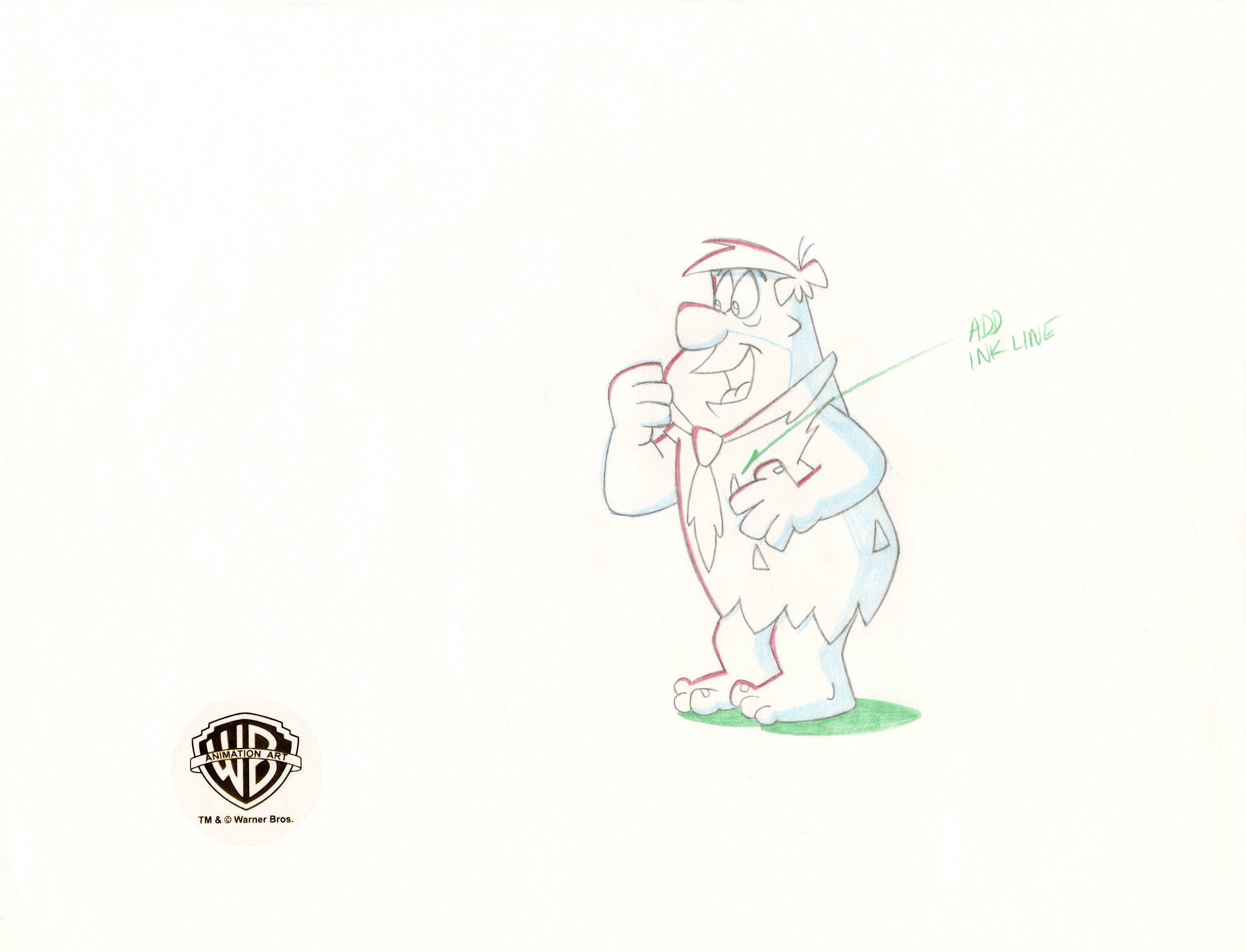 The Flintstones Original Production Drawing: Fred Flintstone – Clampett ...