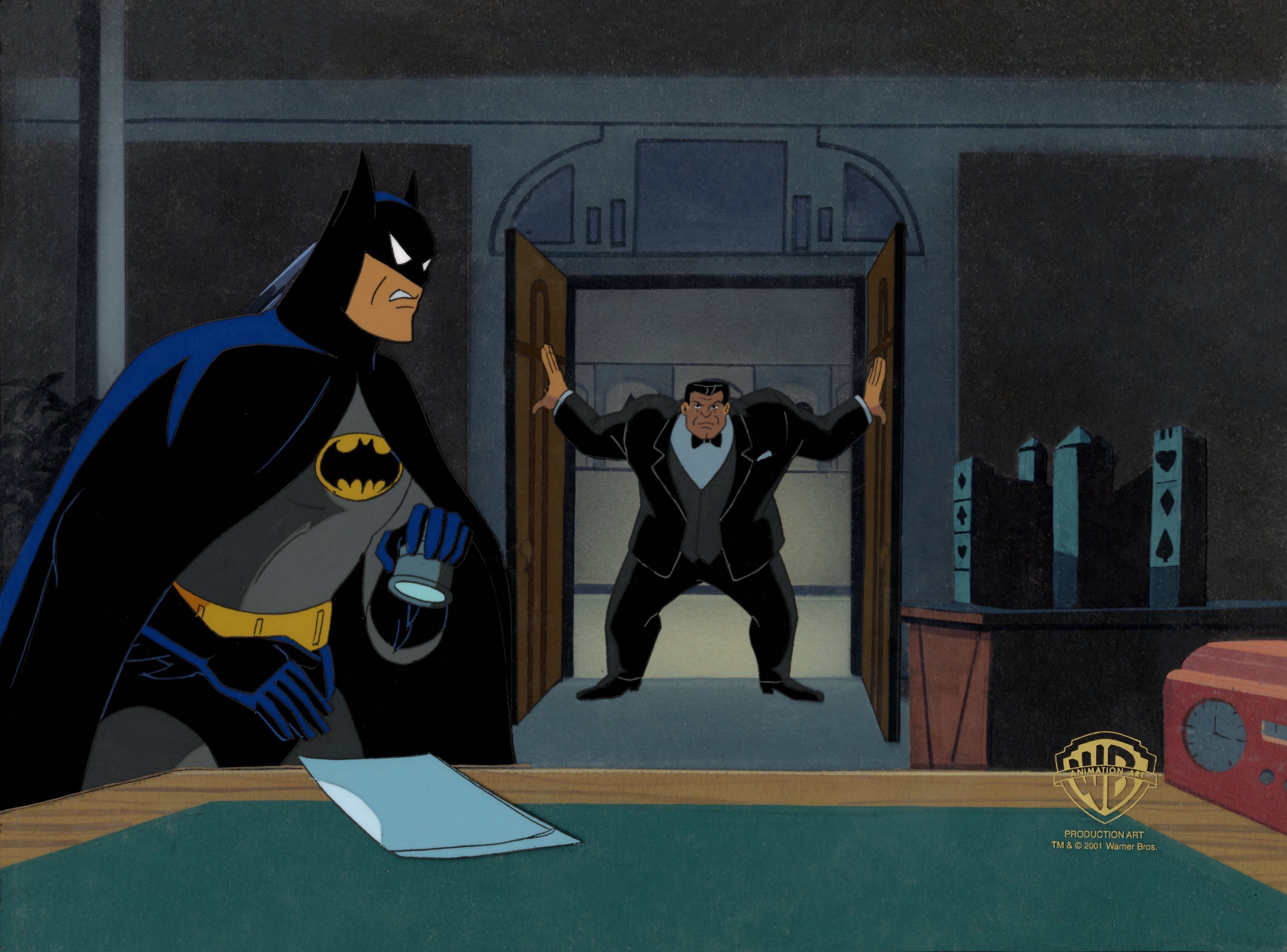 Batman The Animated Series Original Production Cel On Original Backgro ...