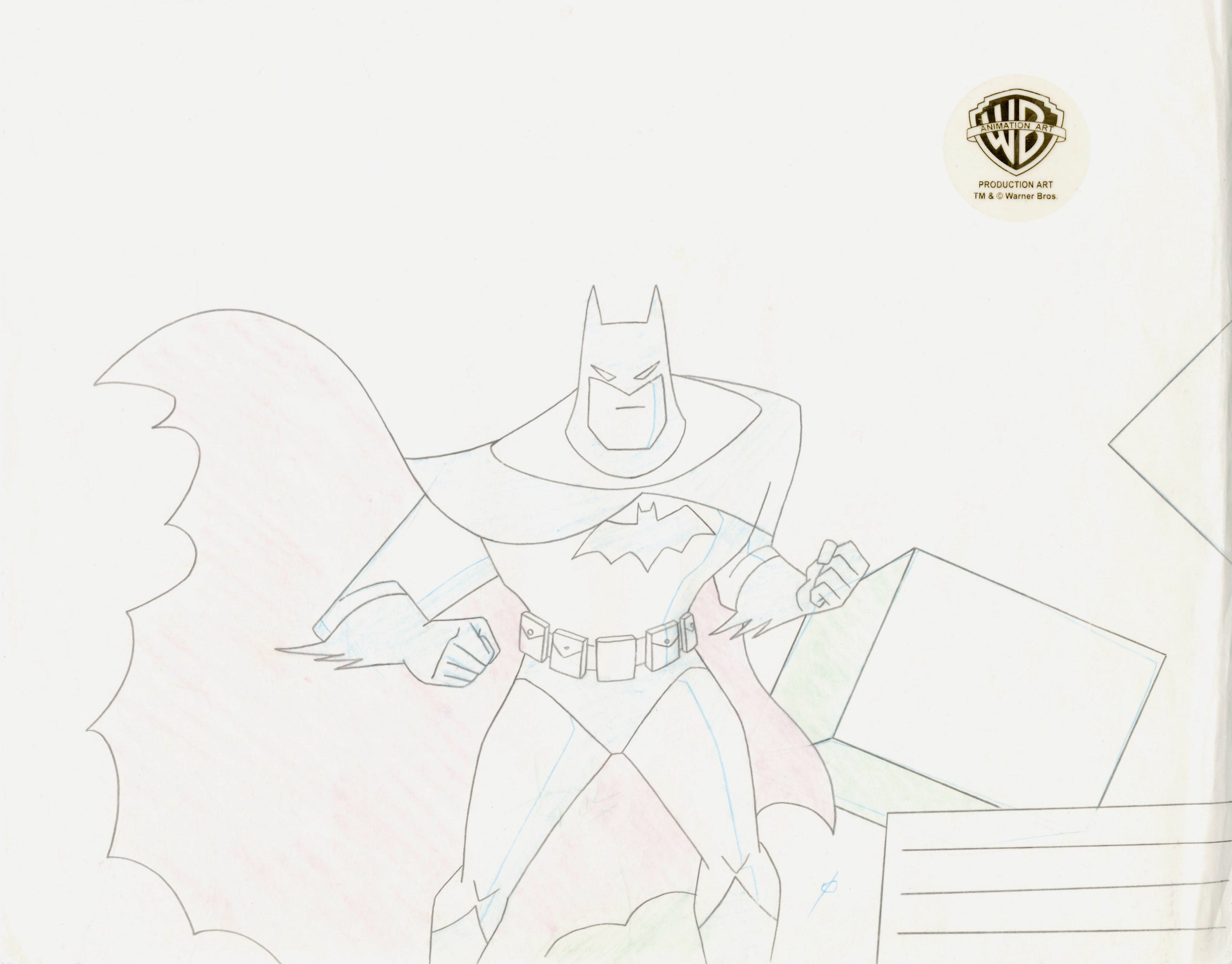 The New Batman Adventures Original Production Drawing: Batman ...