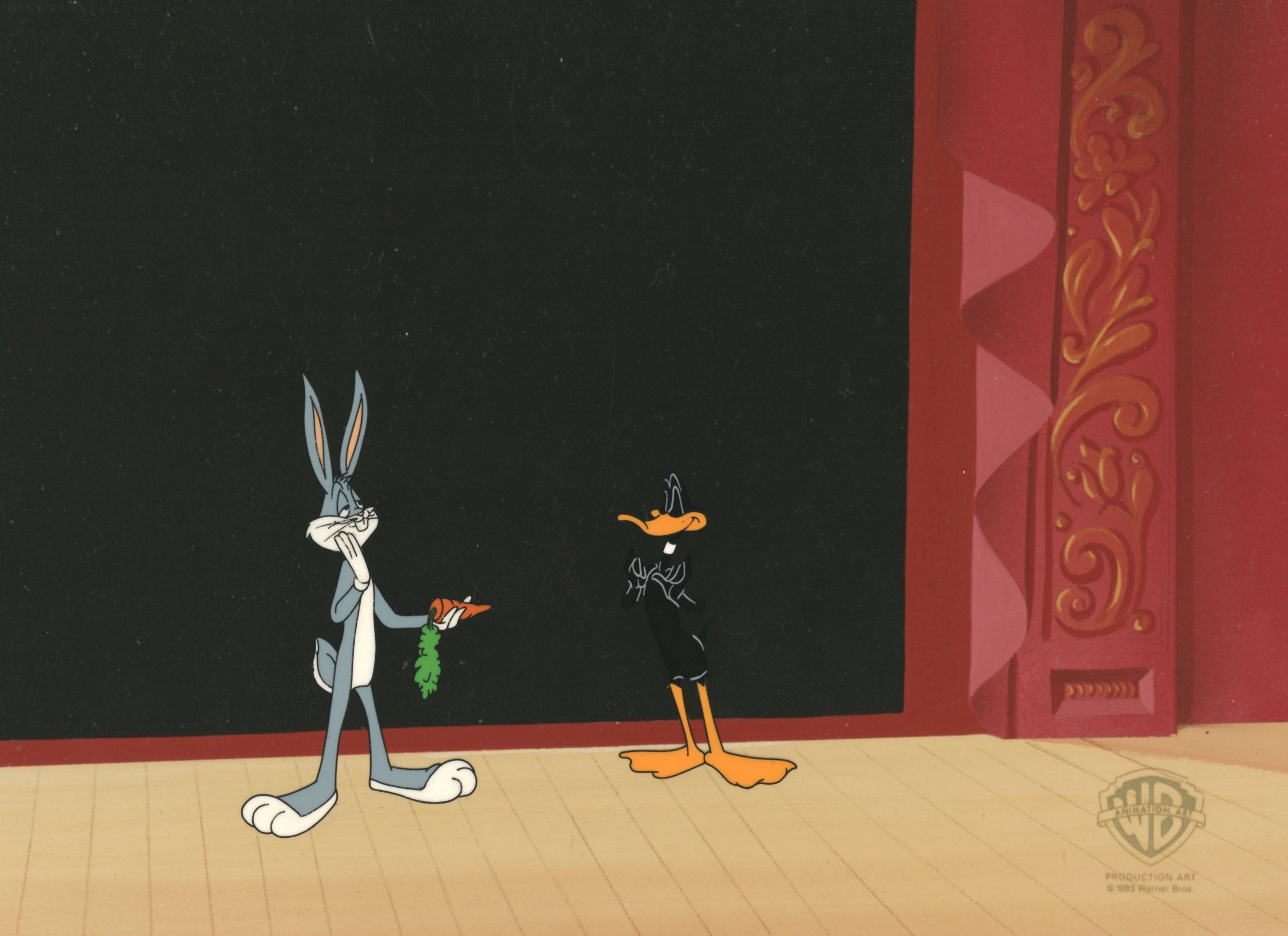 Looney Tunes Original Production Cel Bugs Bunny And Daffy Duck