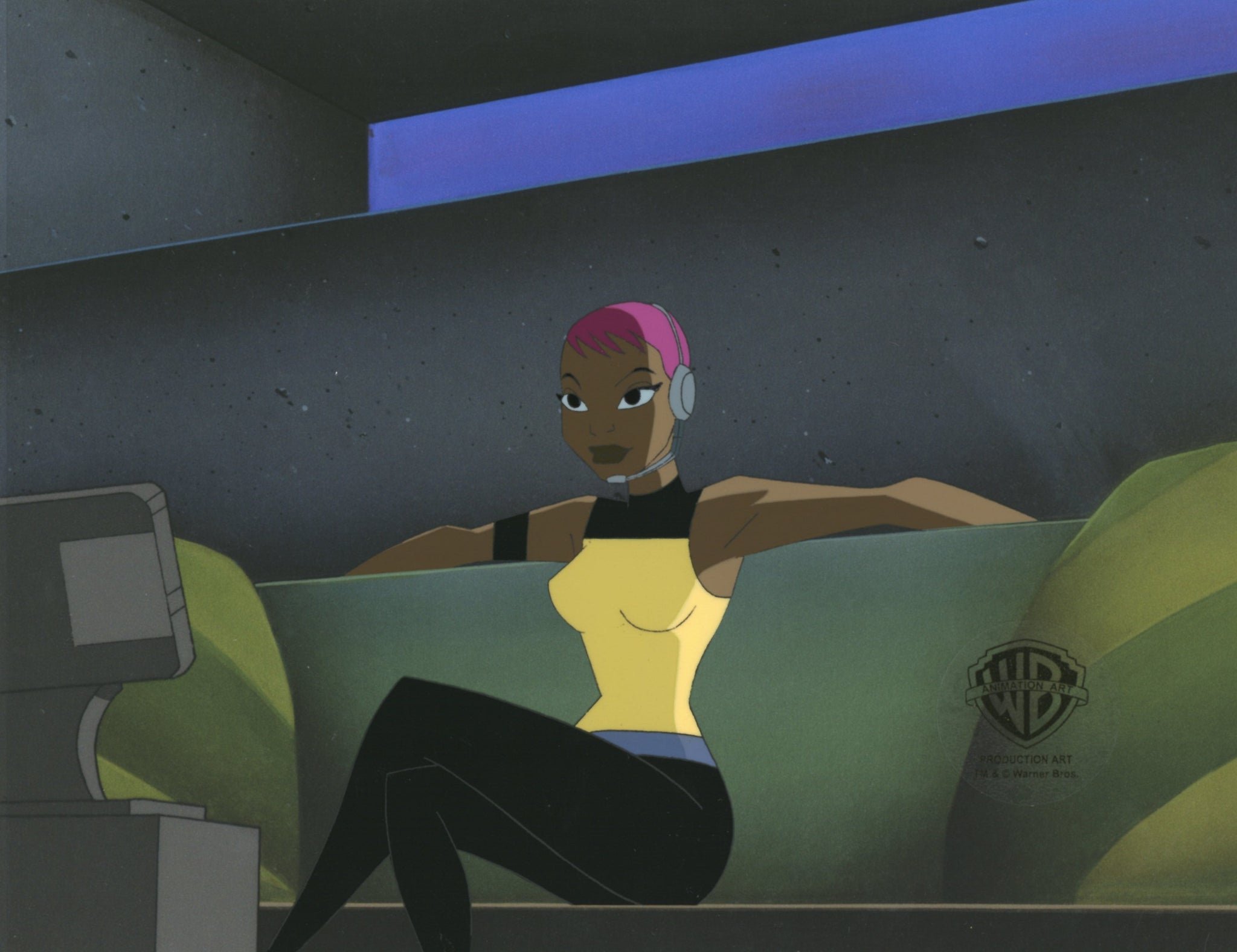 Batman Beyond Original Production Cel with Matching Drawing: Maxine – Clampett Studio