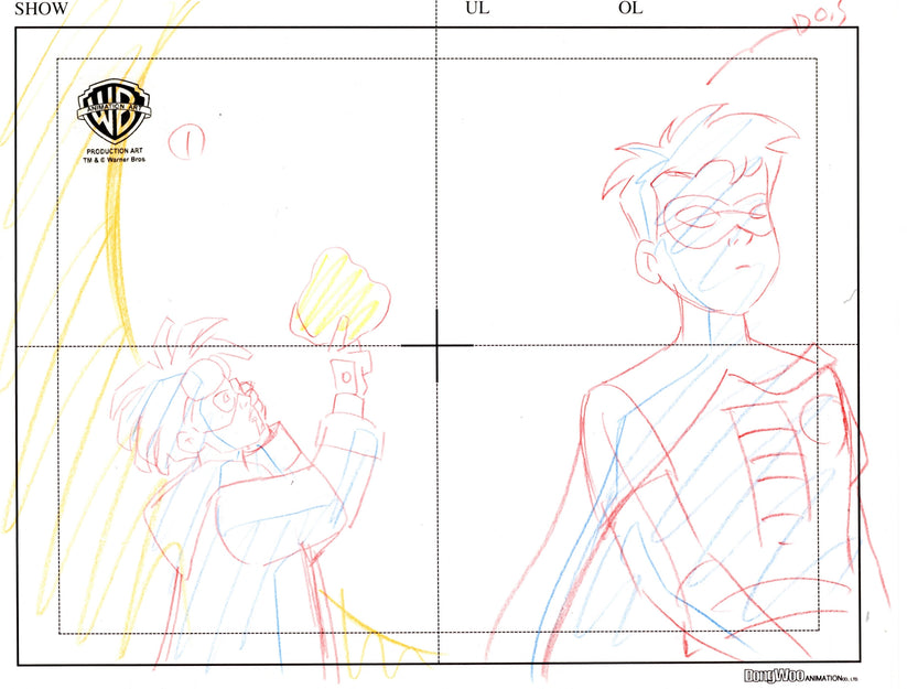Static Shock Original Production Layout Drawing: Static Shock ...