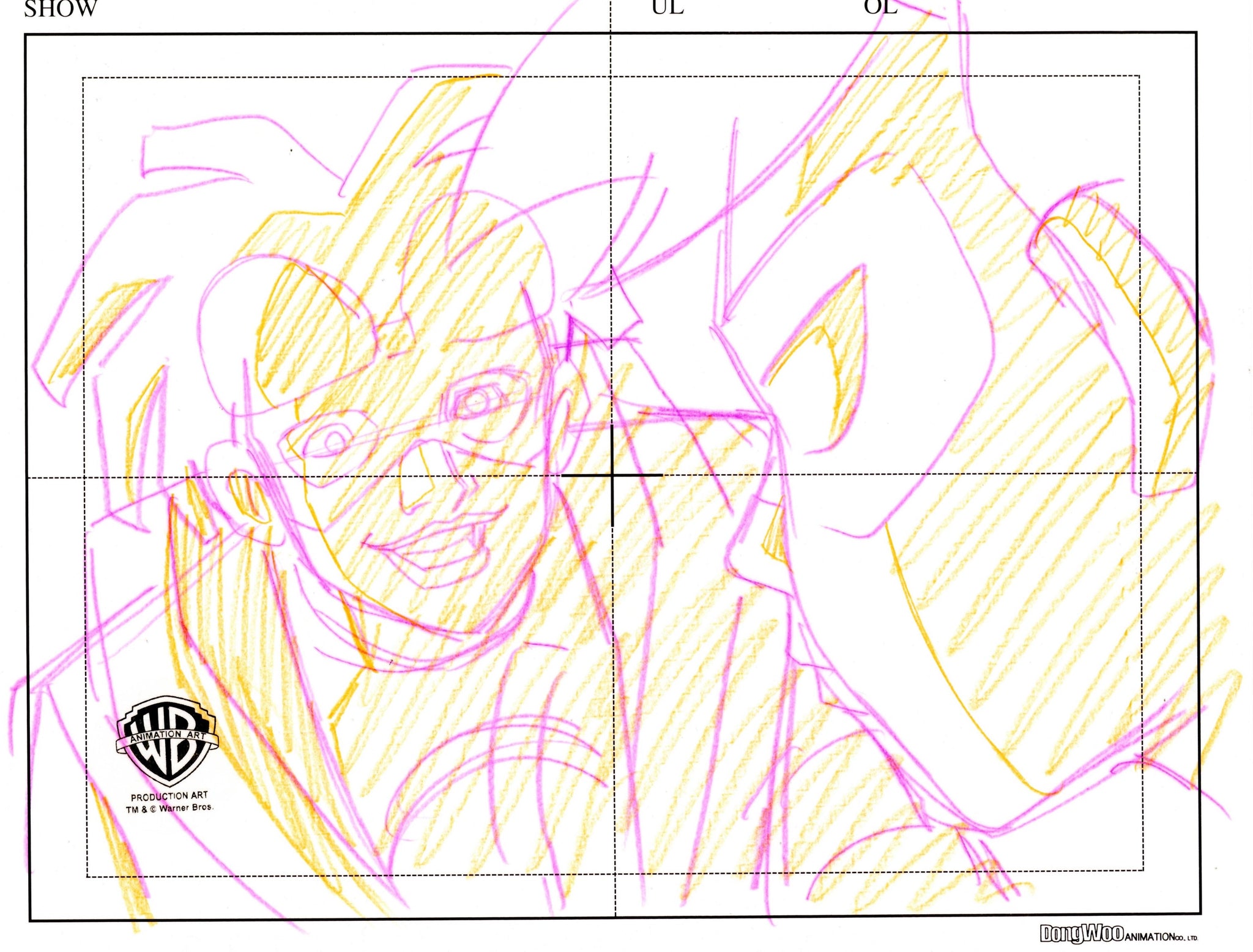 Static Shock Original Production Drawing: Static Shock and Robin ...