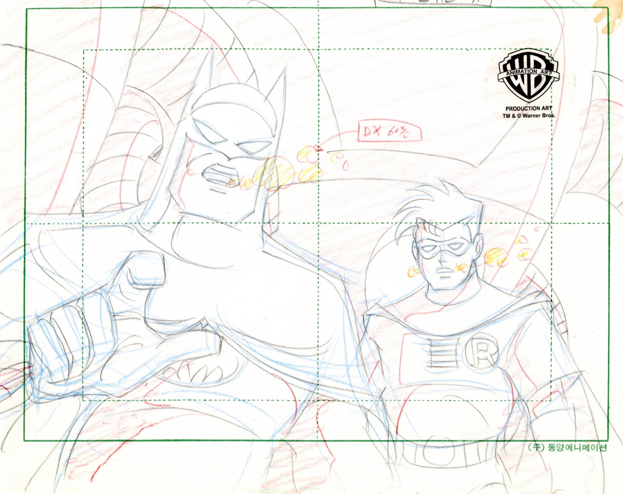 Batman The Animated Series Original Production Layout Drawing: Batman ...