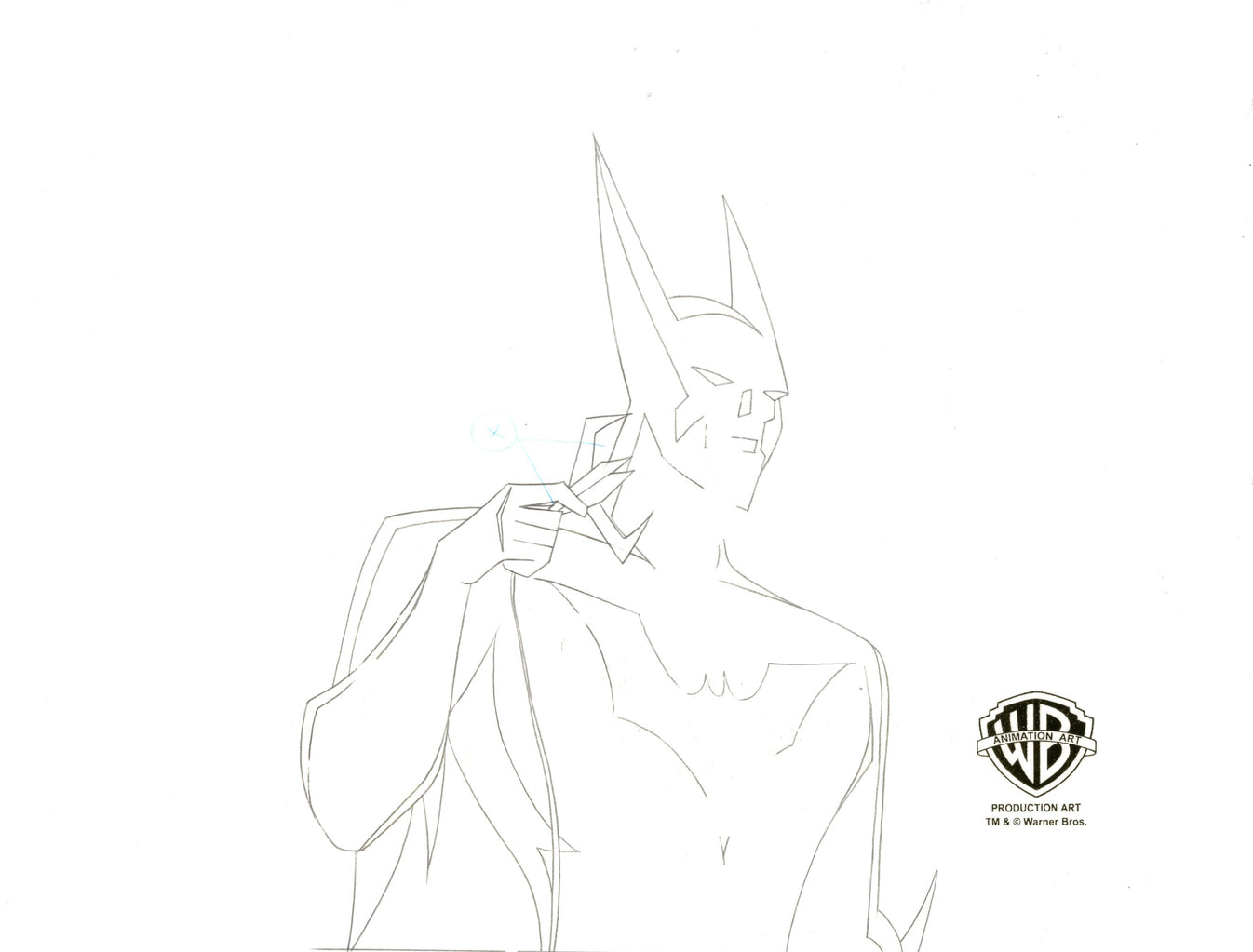 Batman Beyond Original Production Cel with Matching Drawing: Batman ...