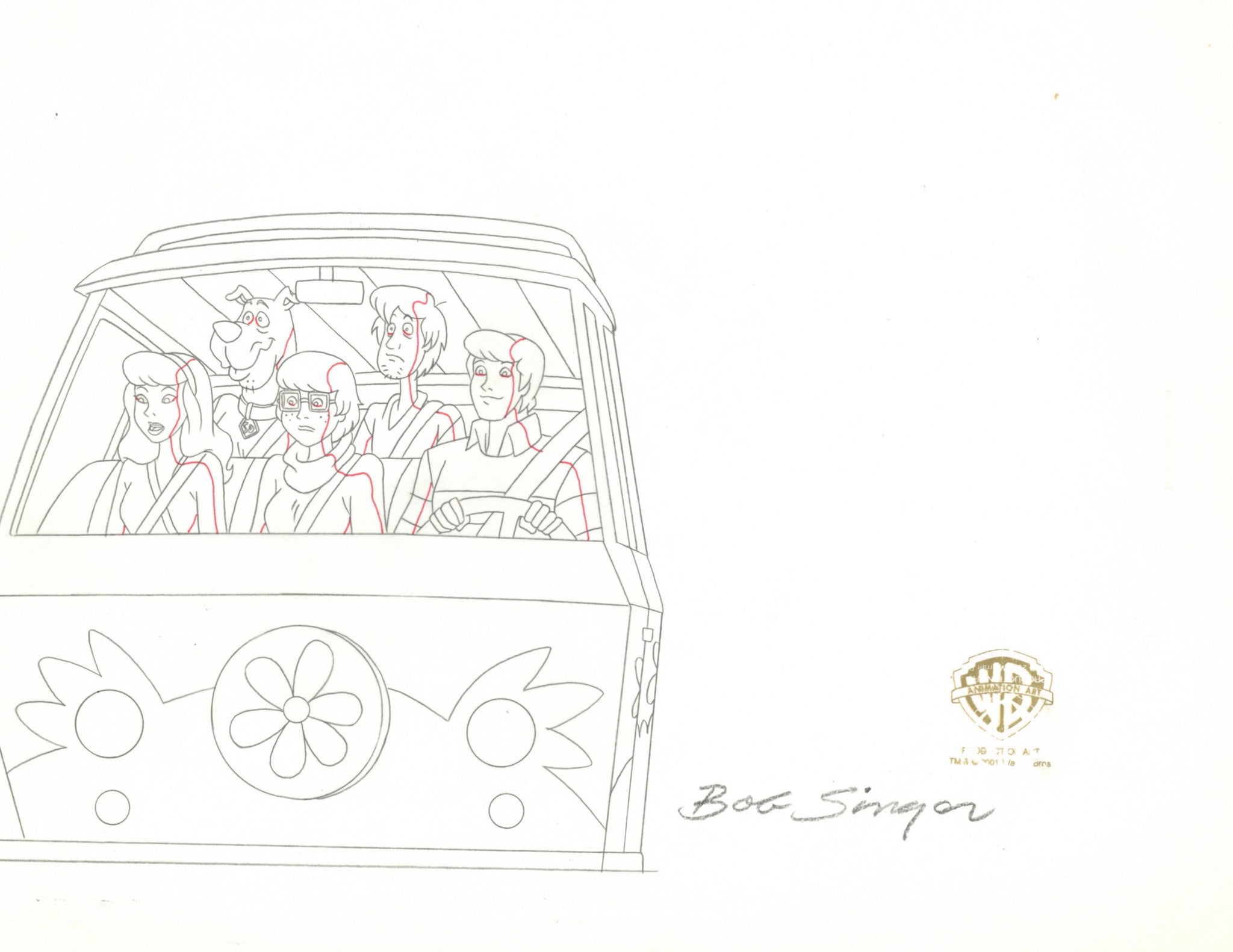 What's New Scooby-Doo? Original Production Drawing Signed by Bob Singe ...