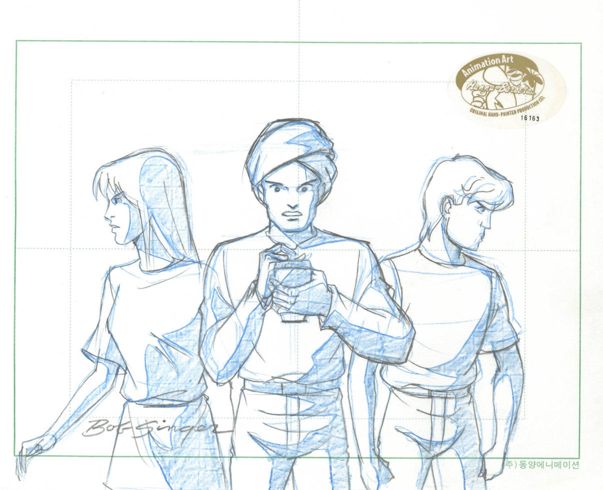 The Real Adventures of Jonny Quest Original Production Drawing signed ...
