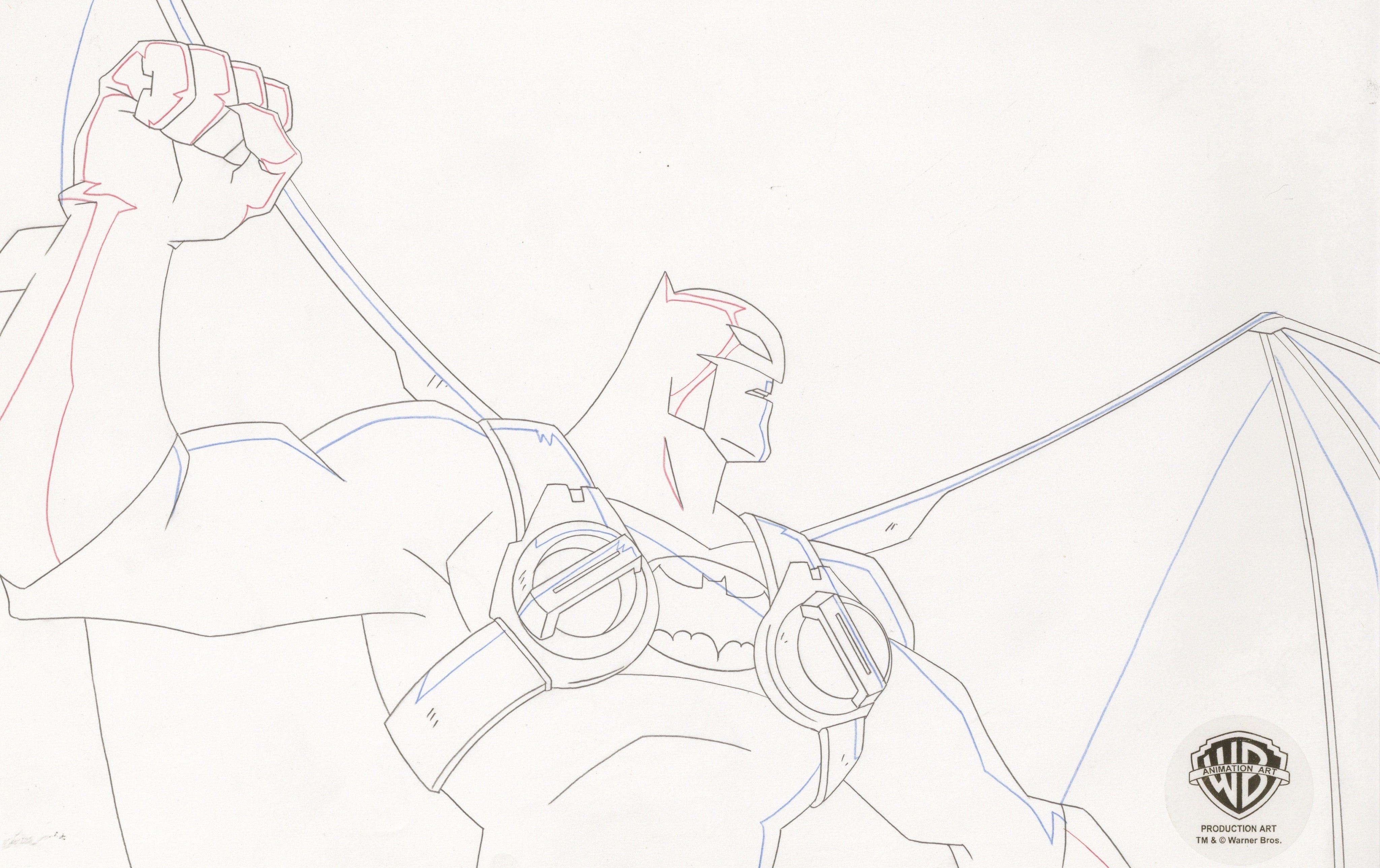 The Batman Original Production Drawing: Batman – Clampett Studio