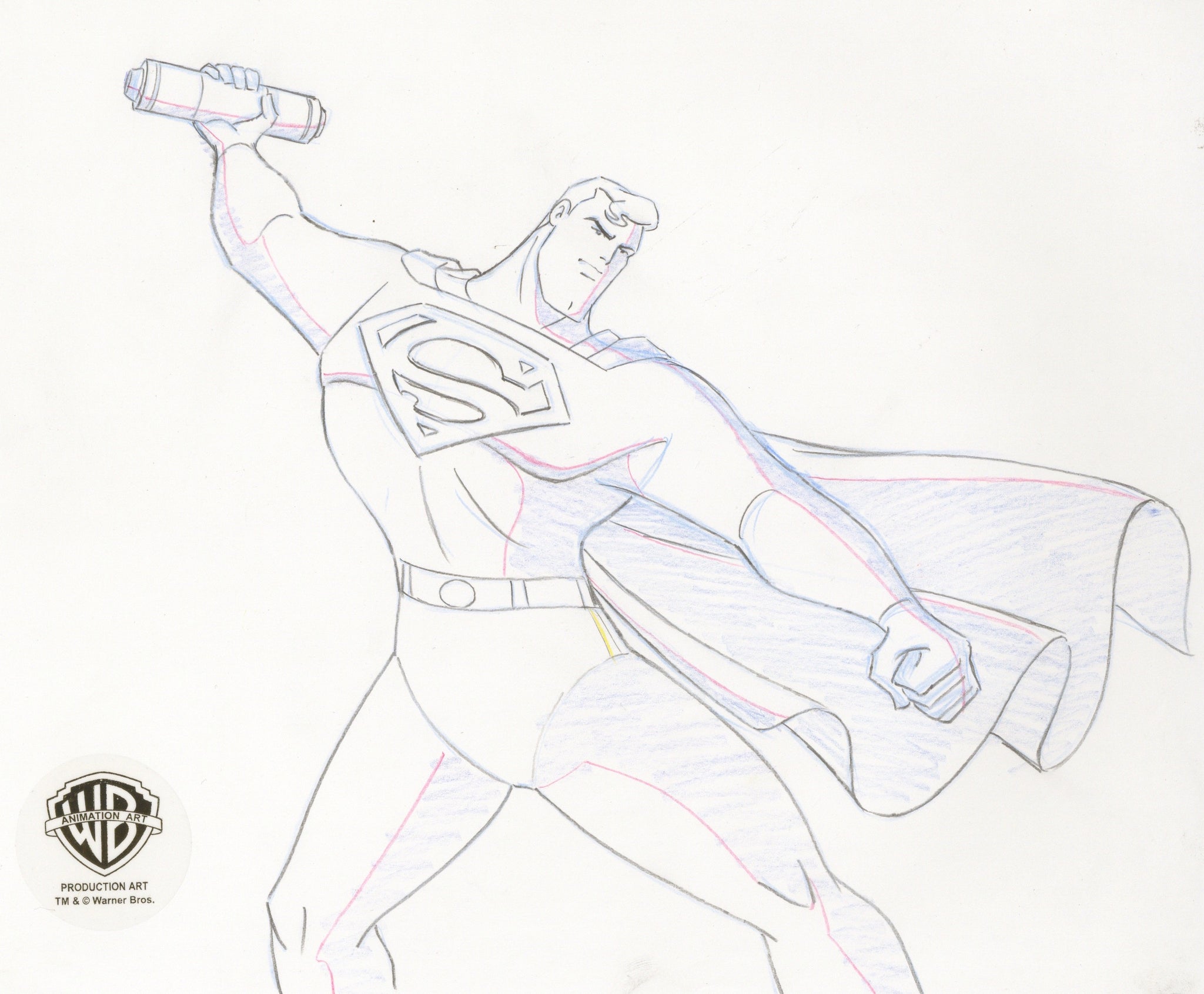 Superman The Animated Series Original Production Drawing: Superman ...