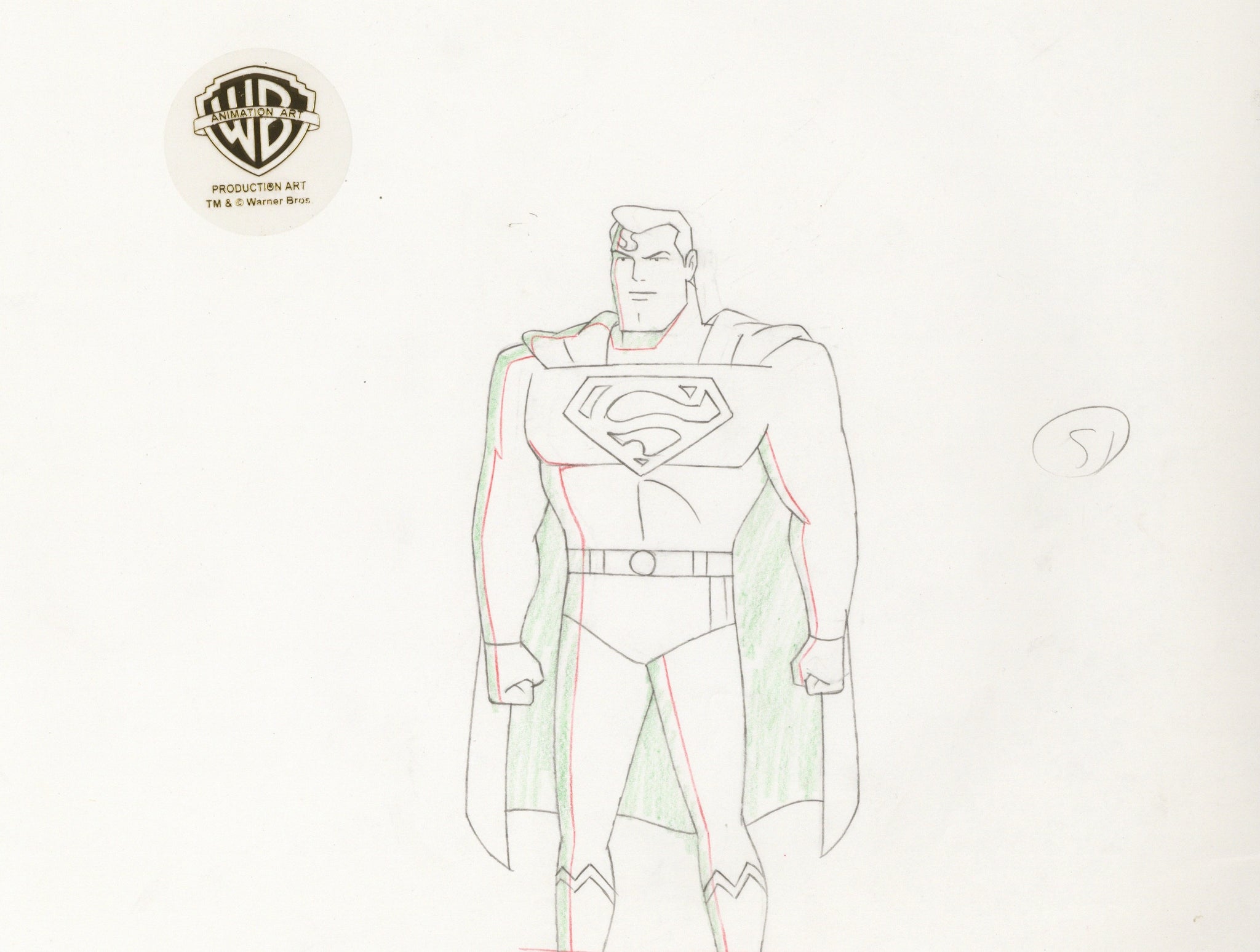 Superman the Animated Series Original Production Drawing: Superman ...