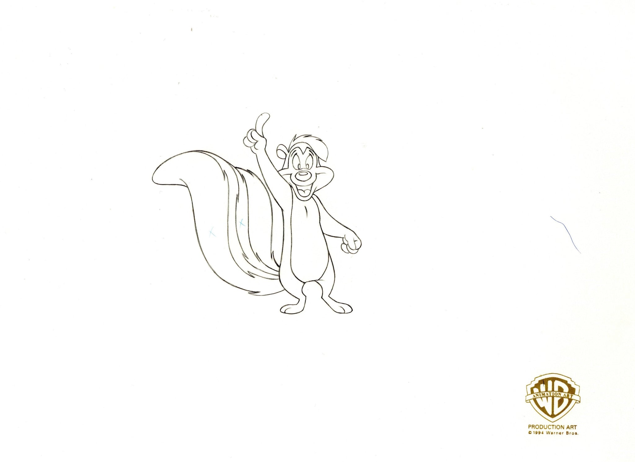 Looney Tunes Original Production Drawing: Pepé Le Pew – Clampett Studio