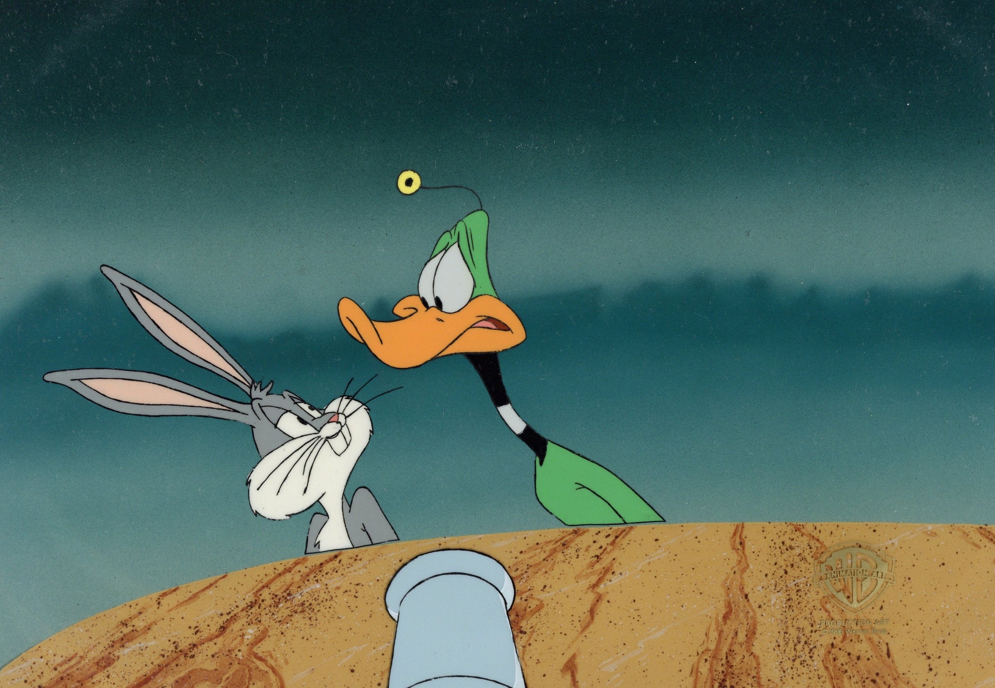 Looney Tunes Original Production Cel: Bugs Bunny and Duck Dodgers ...