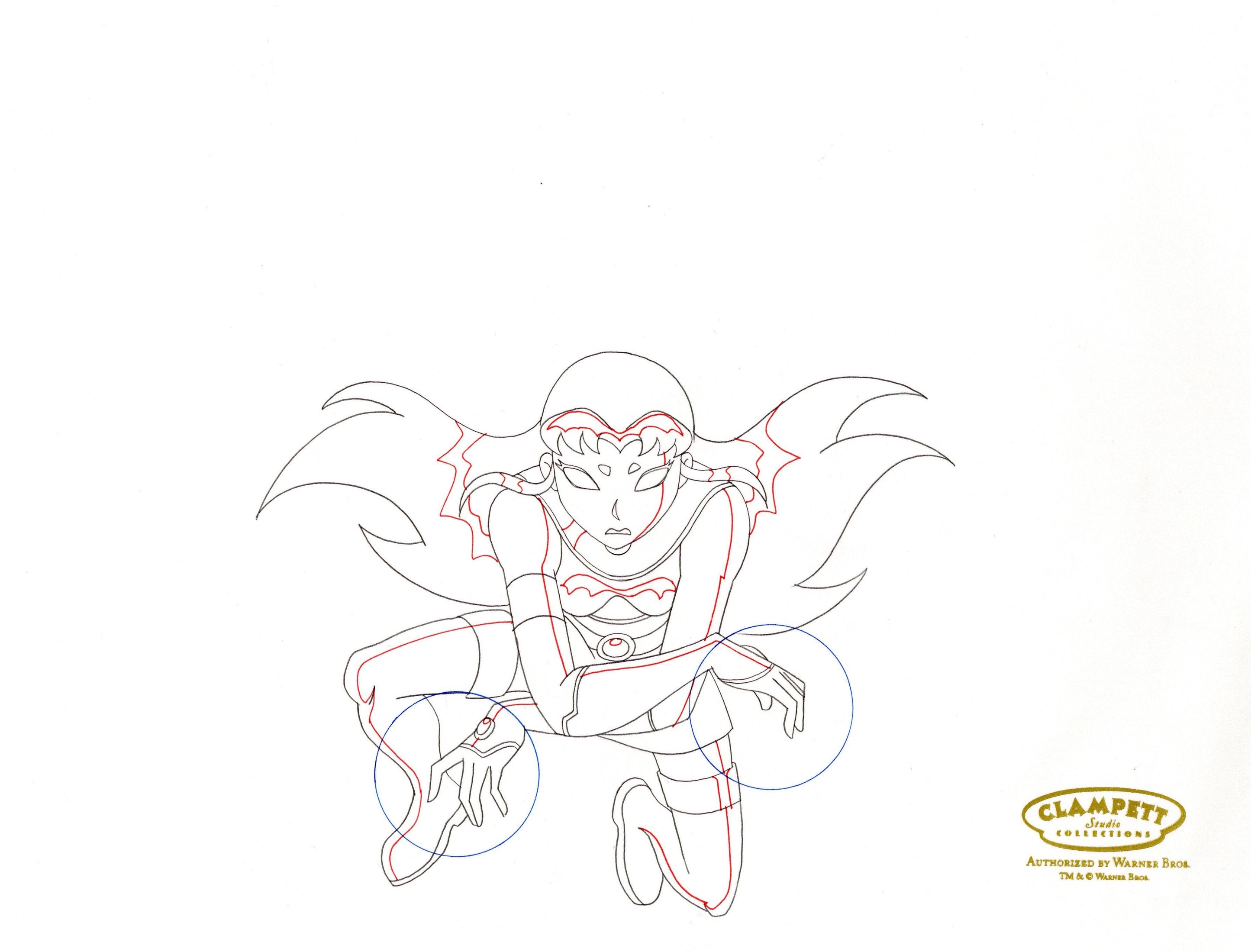 Teen Titans Original Production Drawing: Starfire – Clampett Studio